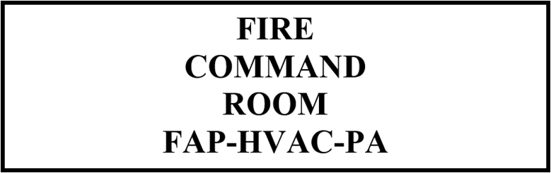 5.2 Fire Protection Identification Signage